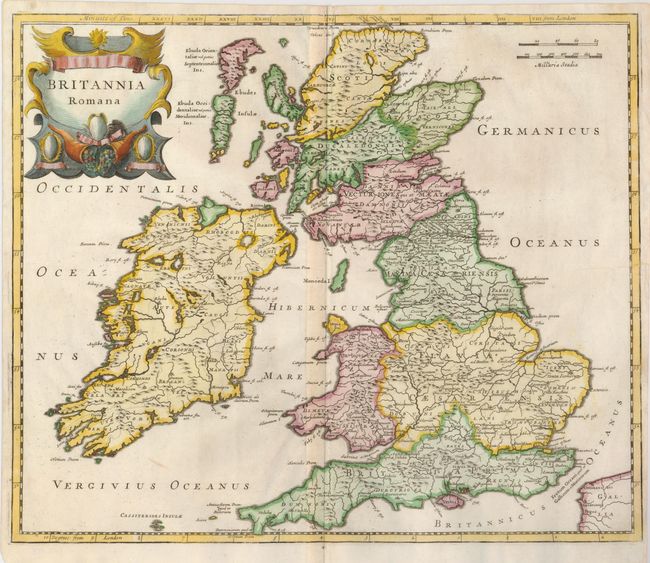 Antique map chart: - Britannia Romana