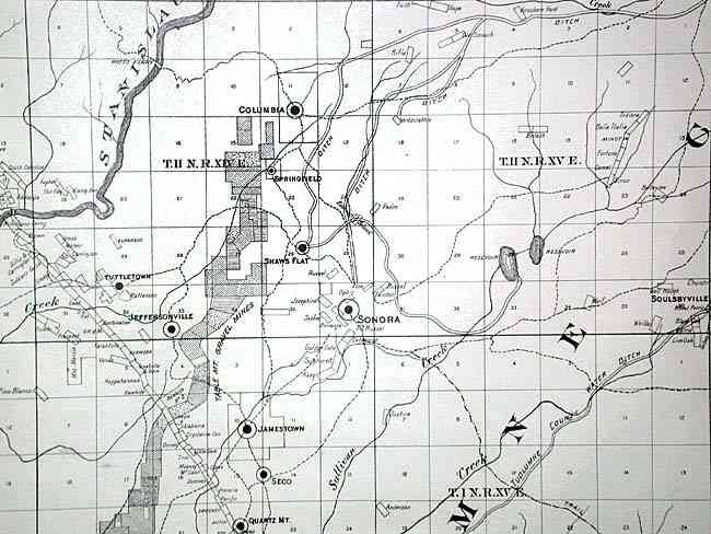 Old World Auctions - Auction 103 - Lot 164 - Map of the Mother Lode and ...