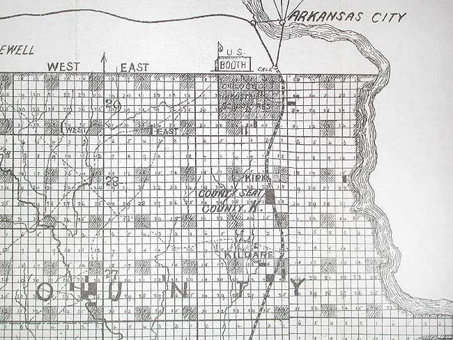Old World Auctions - Auction 104 - Lot 243 - Map of the Cherokee Strip ...