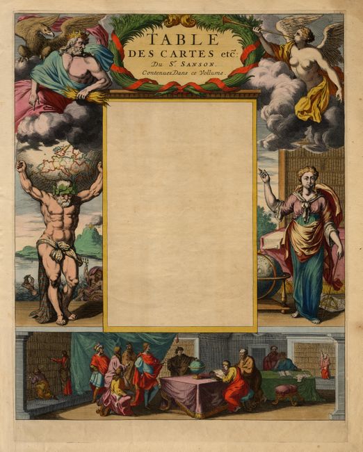 "Table des Cartes etc: Du Sr. Sanson Contenues Dans ce" by Sanson ...