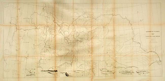 Old World Auctions - Auction 105 - Lot 154 - Map of the Nez Perce ...