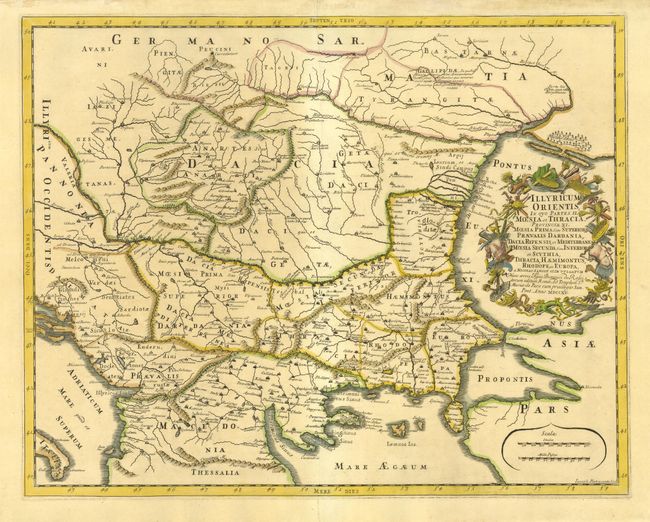 "Illyricum Orientis In quo Partes II. Moesia et Thracia." by Rossi, ca ...