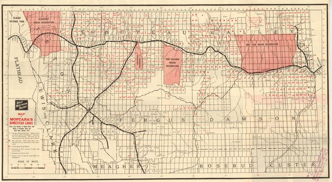 Old World Auctions - Auction 111 - Lot 232 - Great Northern Railway Map ...
