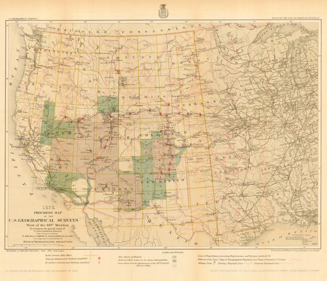 Old World Auctions - Auction 113 - Lot 213 - Progress Map of the U. S ...