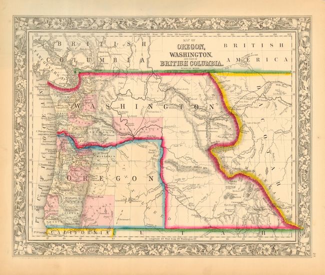 Old World Auctions - Auction 113 - Lot 216 - Map of Oregon, Washington ...