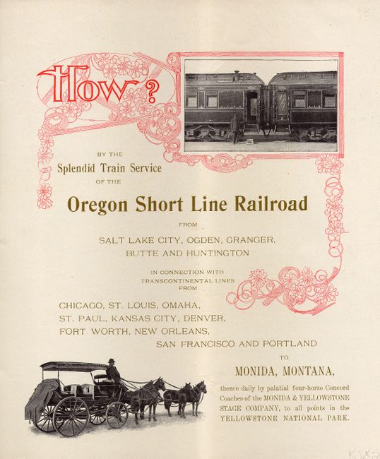 Old World Auctions - Auction 113 - Lot 288 - Oregon Short Line Railroad ...