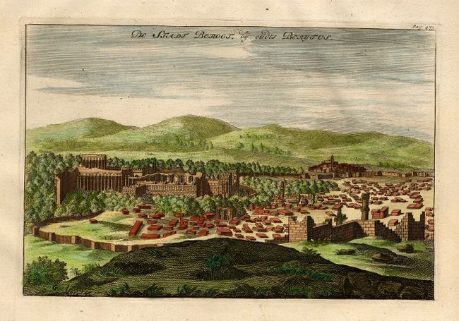 "De Stadt Beroot, by oudts" by Halma, ca. 1717