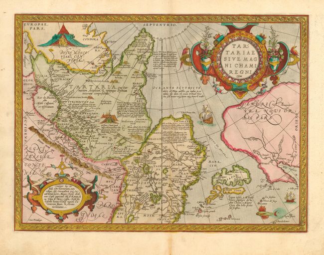 "Tartariae Sive Magni Chami" by Ortelius, ca. 1579