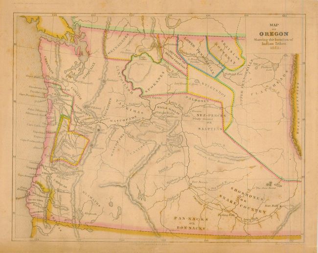 Old World Auctions - Auction 115 - Lot 210 - Map of Oregon Showing the ...