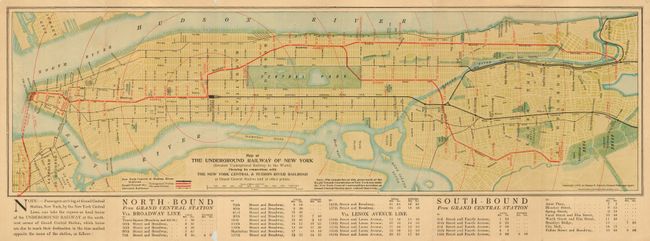 "Map of the Underground Railway of New York (Greatest" by Matthews ...