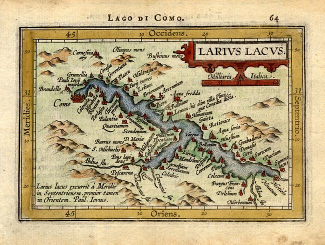 Old World Auctions - Auction 117 - Lot 644 - Larius Lacus