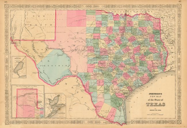 Old World Auctions - Auction 118 - Lot 397 - New Map of the State of Texas