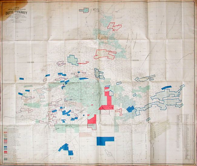 Old World Auctions - Auction 121 - Lot 265 - Map of Mining Claims ...