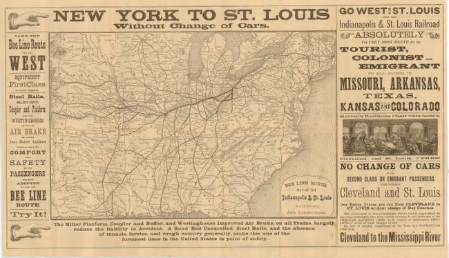 Old World Auctions - Auction 122 - Lot 187 - Bee Line Route Map of the ...