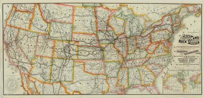 "New and Correct Map of the Great Rock Island Route Chicago" by ...