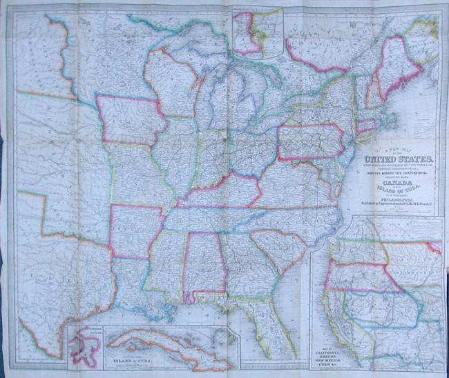 "A New Map of the United States, Upon Which Are Delineated" by Williams ...