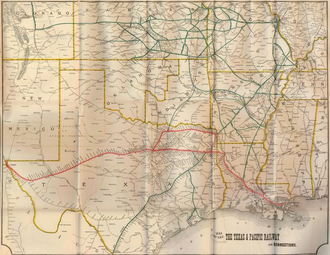 Old World Auctions - Auction 125 - Lot 201 - Map of the Texas & Pacific ...