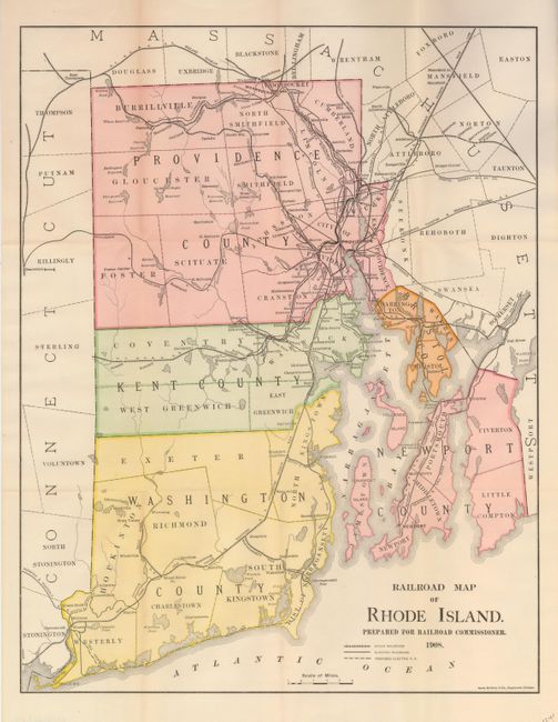 Old World Auctions - Auction 126 - Lot 338 - [Lot of 2] Railroad Map of ...