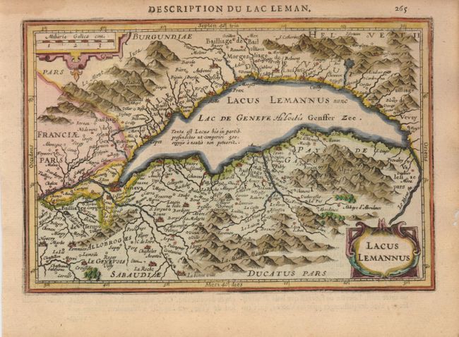 Old World Auctions - Auction 126 - Lot 580 - Lacus Lemanus