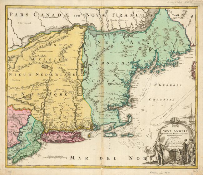 Old World Auctions - Auction 127 - Lot 187 - Nova Anglia Septentrionali ...