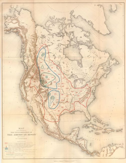"Map Illustrating the Extermination of the American Bison" by ...