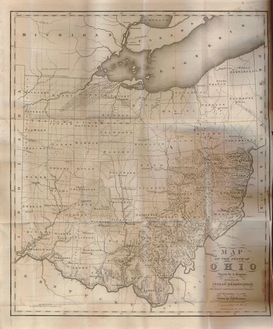 Old World Auctions - Auction 128 - Lot 367 - Map of the State of Ohio ...