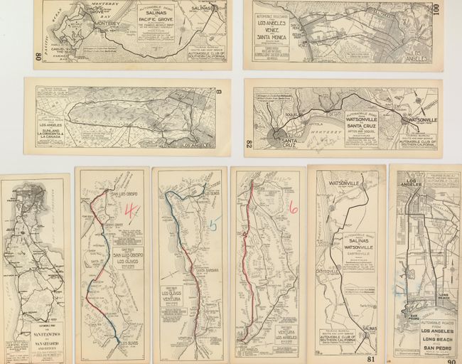 Old World Auctions - Auction 129 - Lot 253 - [Lot of 28 - Early Road Maps]