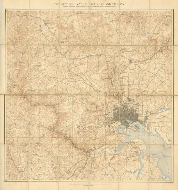 "Topographical Map of Baltimore and" by U.S. Geological Surv, ca. 1892