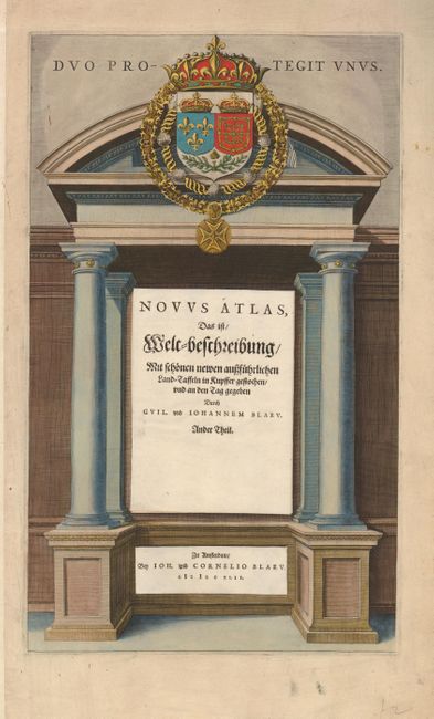 "Novus Atlas, das ist" by Blaeu [Family], ca. 1642