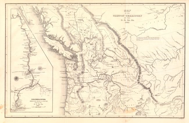 "Map of the Oregon Territory by the U.S. Ex." by Wilkes, ca. 1841