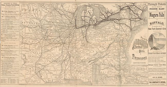 "Map of the Michigan Central Railroad & Principal" by Rand, McNally ...