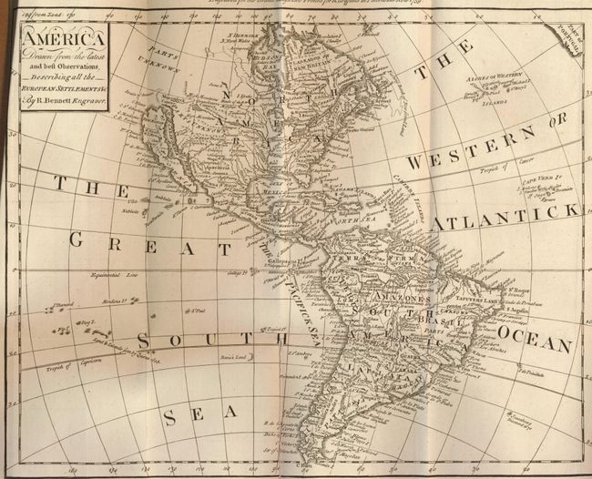 "America Drawn from the Latest and Best Observations" by Bennett, ca. 1759