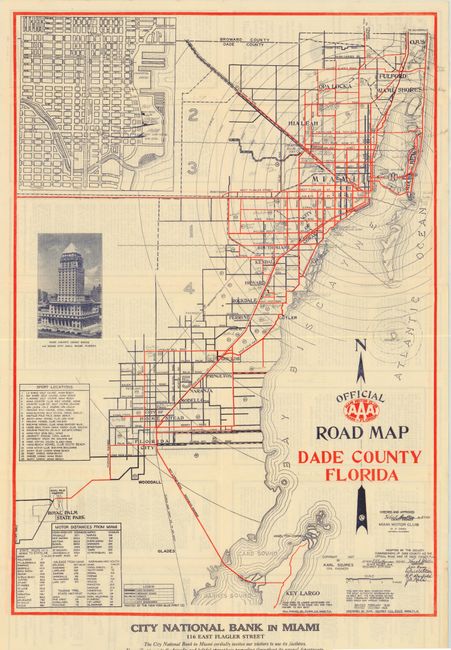 Old World Auctions - Auction 137 - Lot 307 - Official AAA Road Map Dade ...