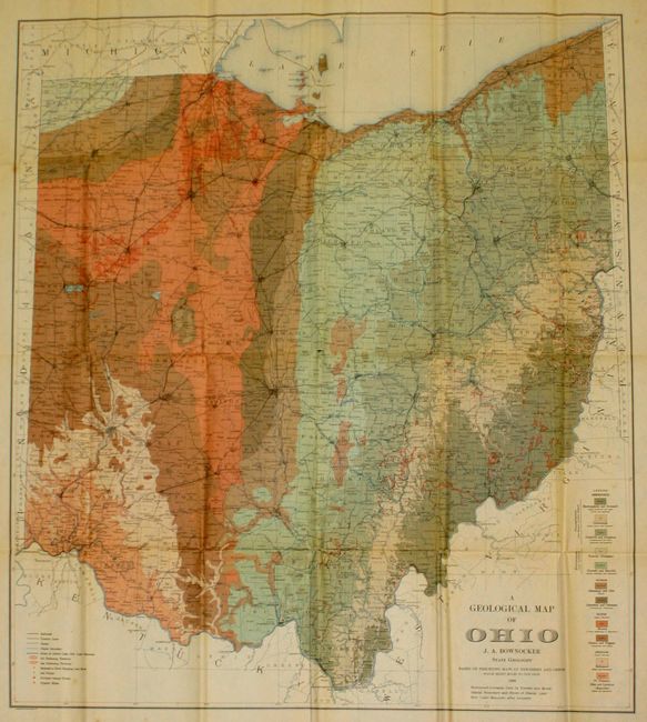Old World Auctions - Auction 137 - Lot 360 - A Geological Map of Ohio