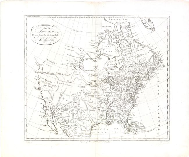 "North America Drawn from the Latest and Best" by Kitchin, ca. 1787