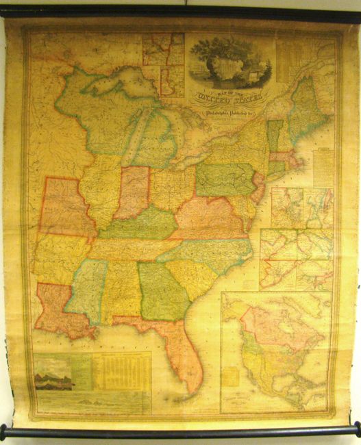 "Map of the United States by J.H." by Mitchell, ca. 1833