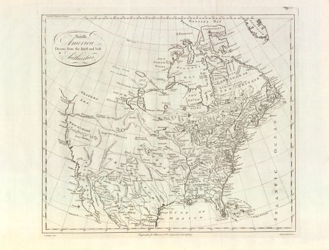 "North America Drawn from the Latest and Best" by Kitchin, ca. 1787