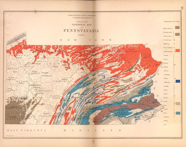 "A Geological Hand Atlas of the Sixty-Seven Counties of" by GOVERNMENT MAPS: LOC, ca. 1885