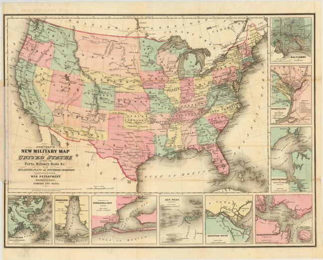 "Johnson's New Military Map of the United States Showing the" by ...