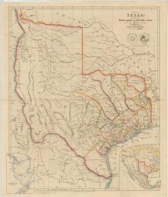 Old World Auctions - Auction 142 - Lot 273 - Map of Texas, Compiled ...
