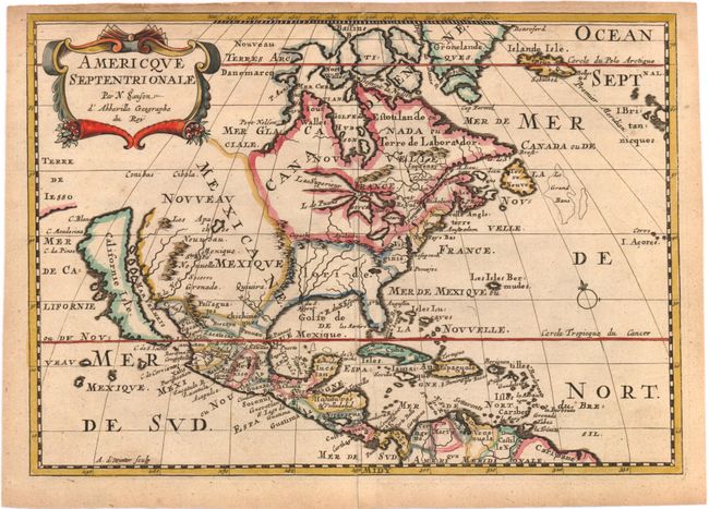 "Americque" by Sanson, ca. 1683