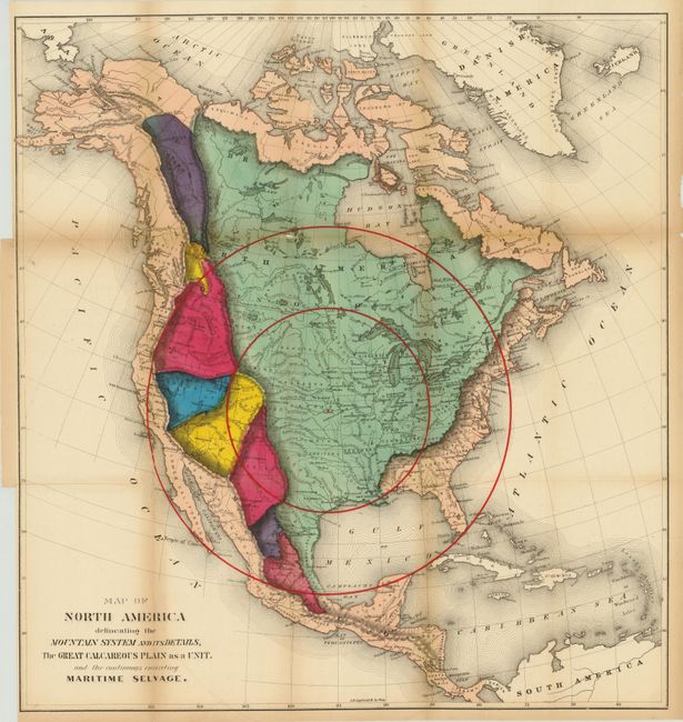 "Map of North America Delineating the Mountain System and" by Gilpin ...