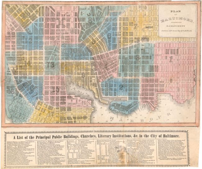Old World Auctions - Auction 143 - Lot 255 - Plan of Baltimore