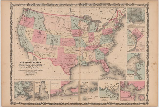 "Johnson's New Military Map of the United States Showing the" by ...