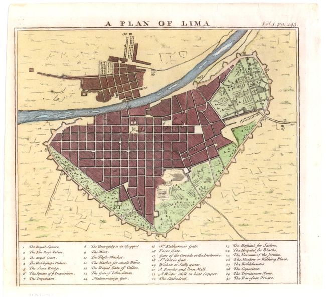 Old World Auctions - Auction 145 - Lot 401 - A Plan of Lima