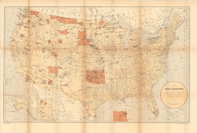 "Map Showing the Locations of the Indian Reservations Within" by U.S ...