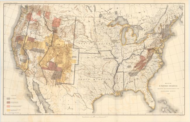 "Map of the United States Exhibiting the Progress Made in" by U.S ...