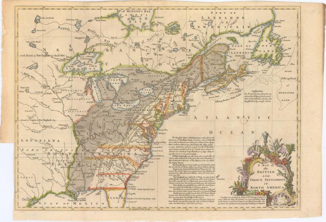 "A Map of the British and French Settlements in North" by Lodge, ca. 1755
