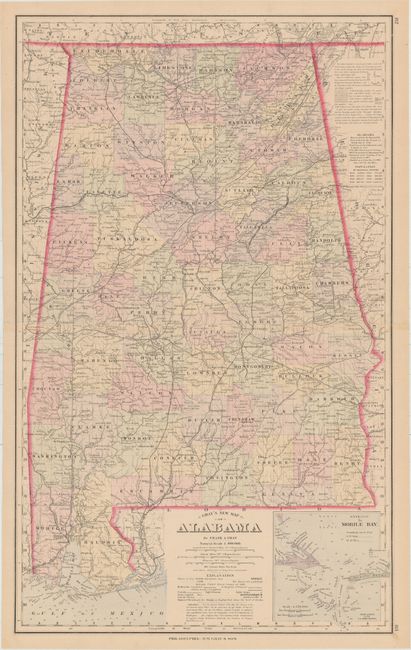 Old World Auctions - Auction 152 - Lot 185 - [Lot of 2] Gray's New Map ...