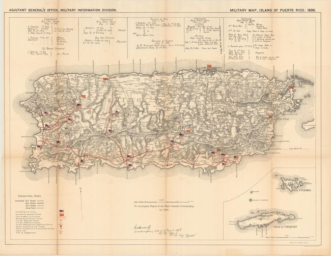 Old World Auctions - Auction 152 - Lot 335 - Military Map, Island of ...
